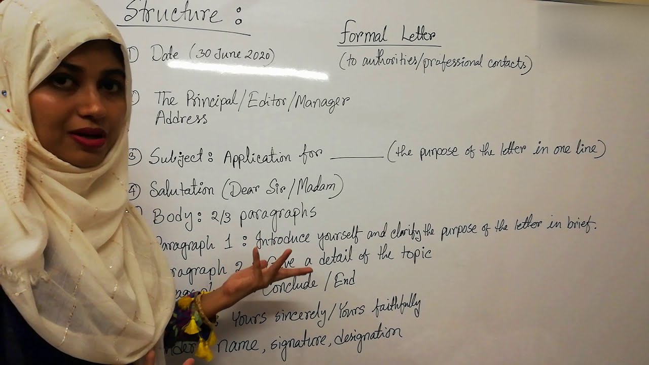 How to write a formal letter in English - YouTube