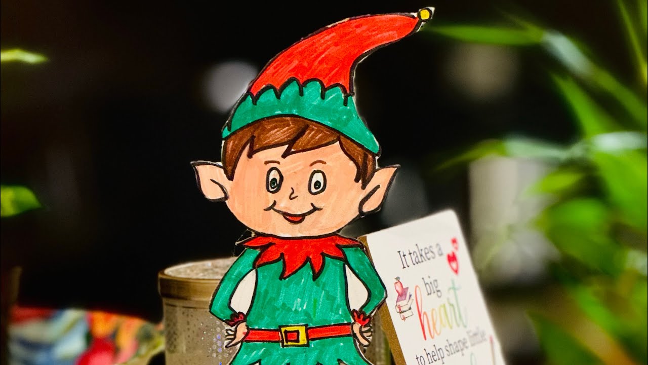 Making the Elf | Elf on the shelf | How to draw an elf | sketching ...