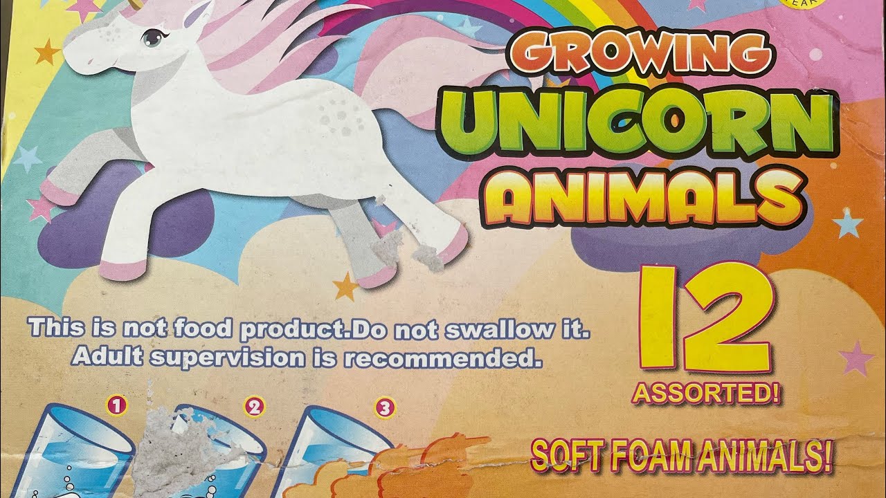 Growing Unicorn animals for kids | Unicorn growing fast in water | Growing Animals - YouTube