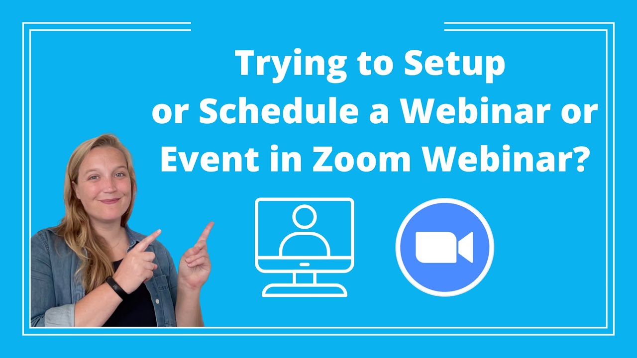 Zoom Tips: How to Setup a Zoom Webinar - YouTube