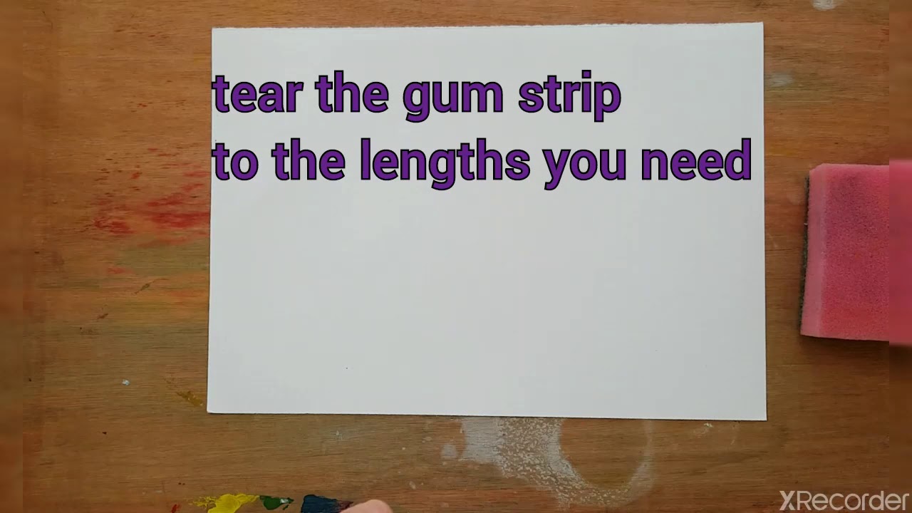 How to stretch paper ready for painting - YouTube