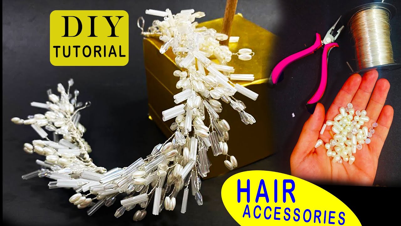DIY Bridal Hair Accessories Tutorial. Wedding Hair Accessories - YouTube