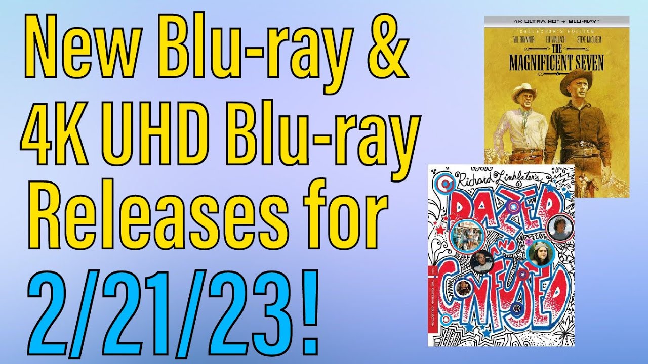 New Blu-ray & 4K UHD Blu-ray Releases for February 21st, 2023! - YouTube
