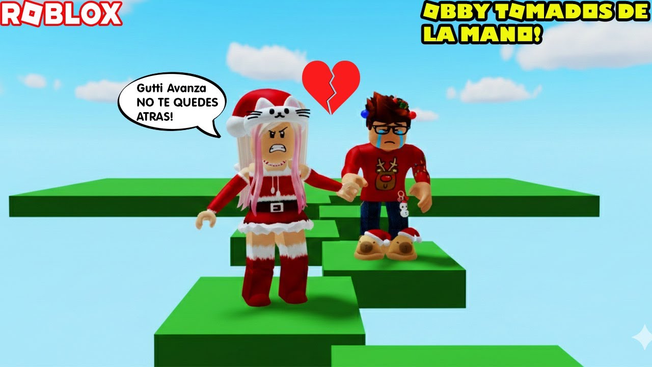 Ponemos a Prueba Nuestro Amor en este Obby Agarrados De Las Manos Hasta ...