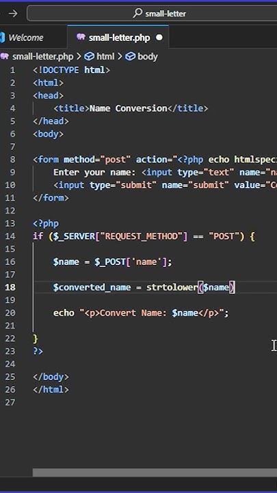 strtolower in php small letter name - YouTube