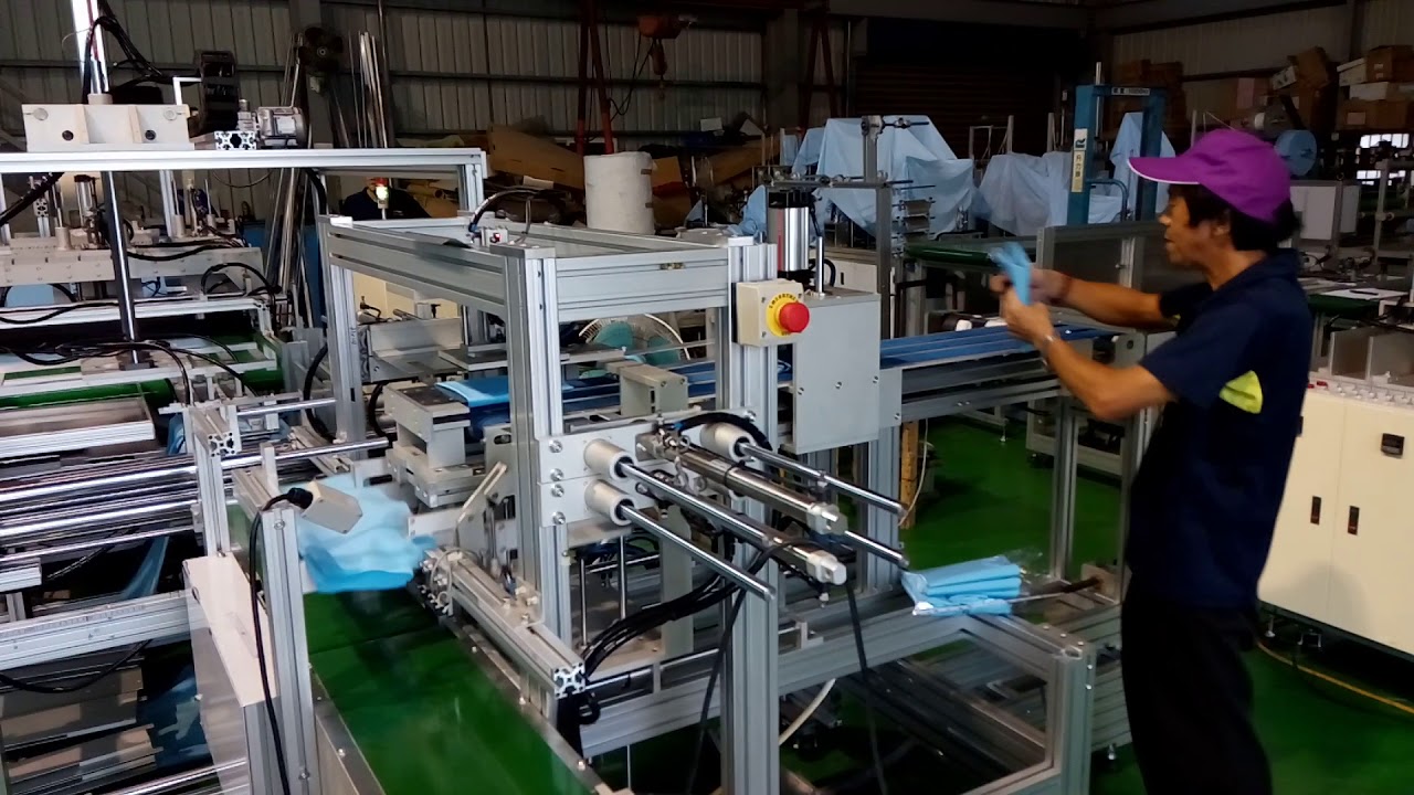 Medical drape machine (size and shape 8) - YouTube