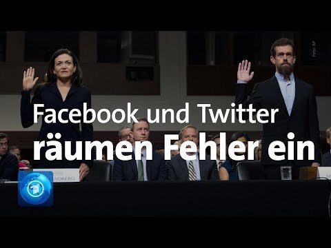 Anhörung im US-Kongress: Facebook und Twitter räumen Fehler ein