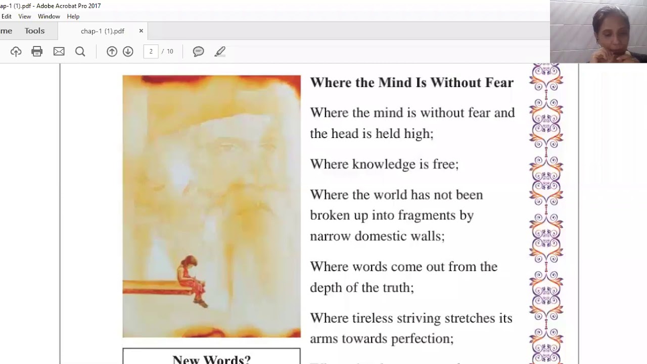 Std 7th Poem "Where the mind is without fear." - YouTube