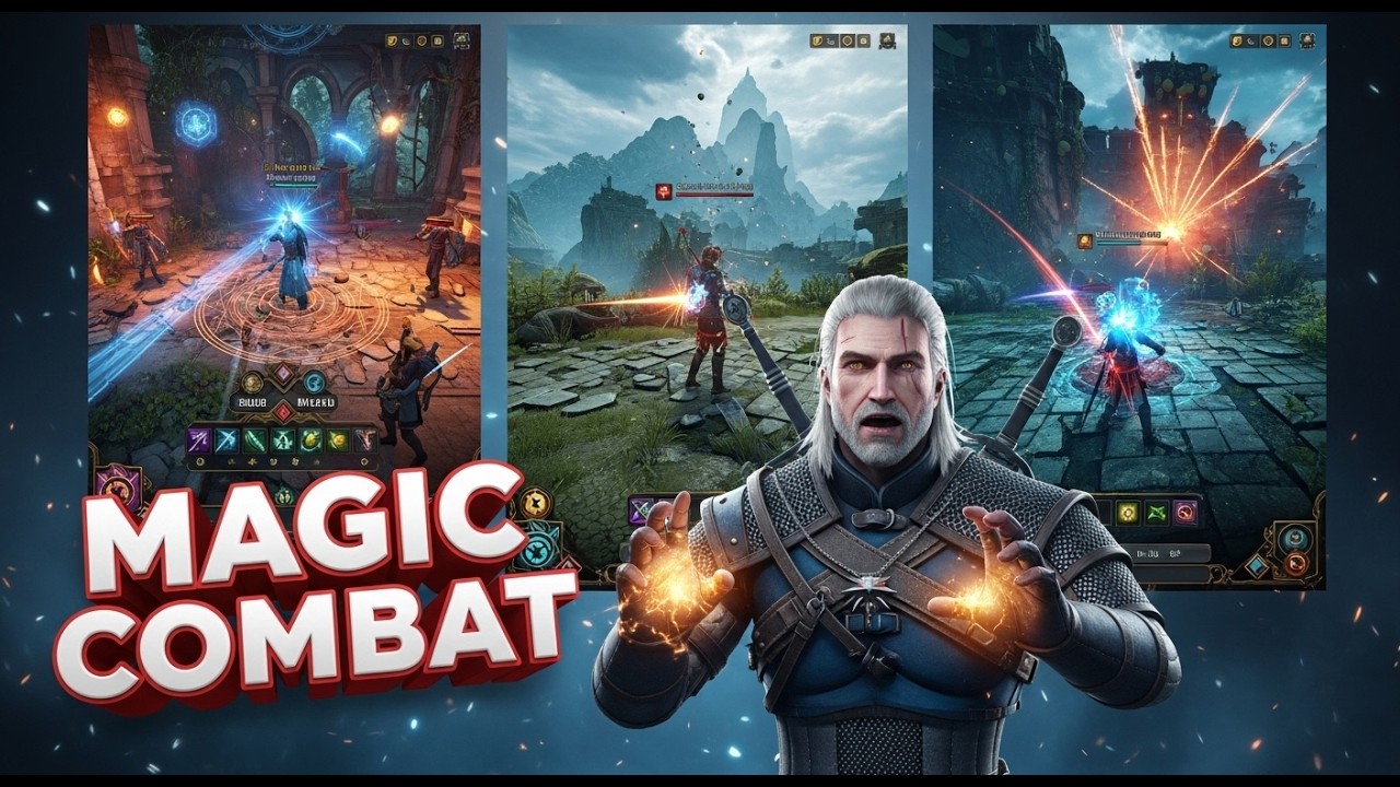 Top 10 Best Games With The BEST Magic Combat - YouTube