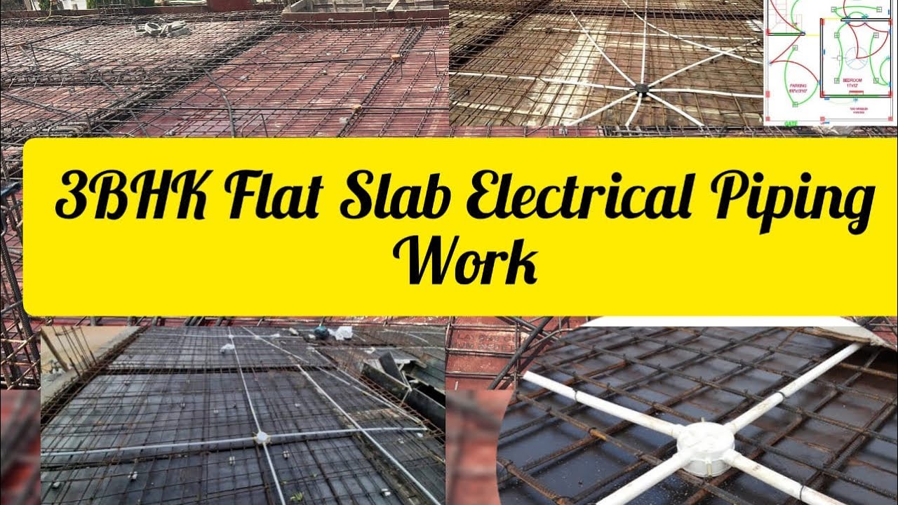 🔴3BHK Flat Electrical Piping work In Slab |@Constructionwithakku - YouTube