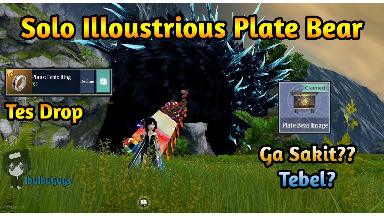 Solo Illustrious Map Plate Bear - Chimeraland IbuIbuGuys(103) - YouTube