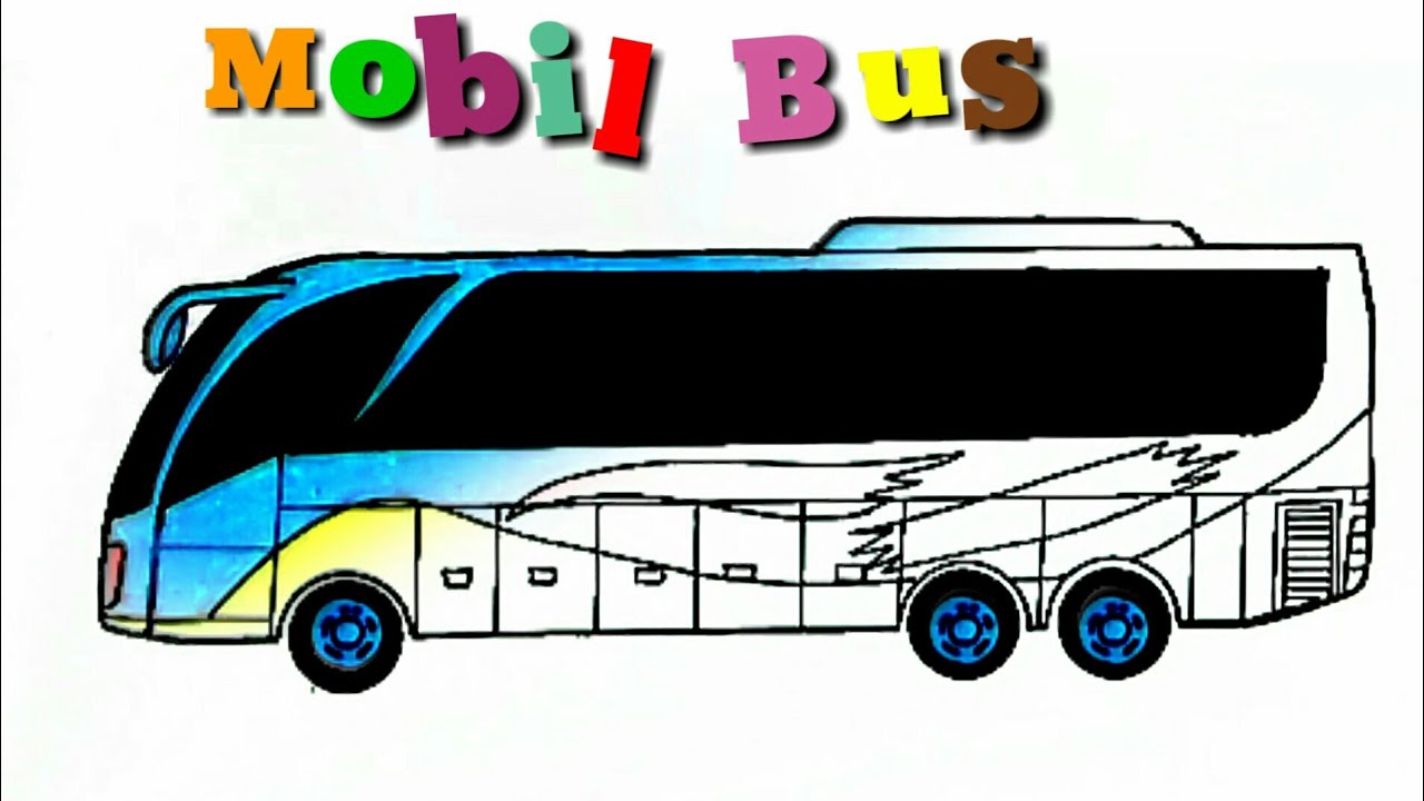 Cara mudah menggambar mobil bus|menggambar dan mewarnai mainan mobil ...