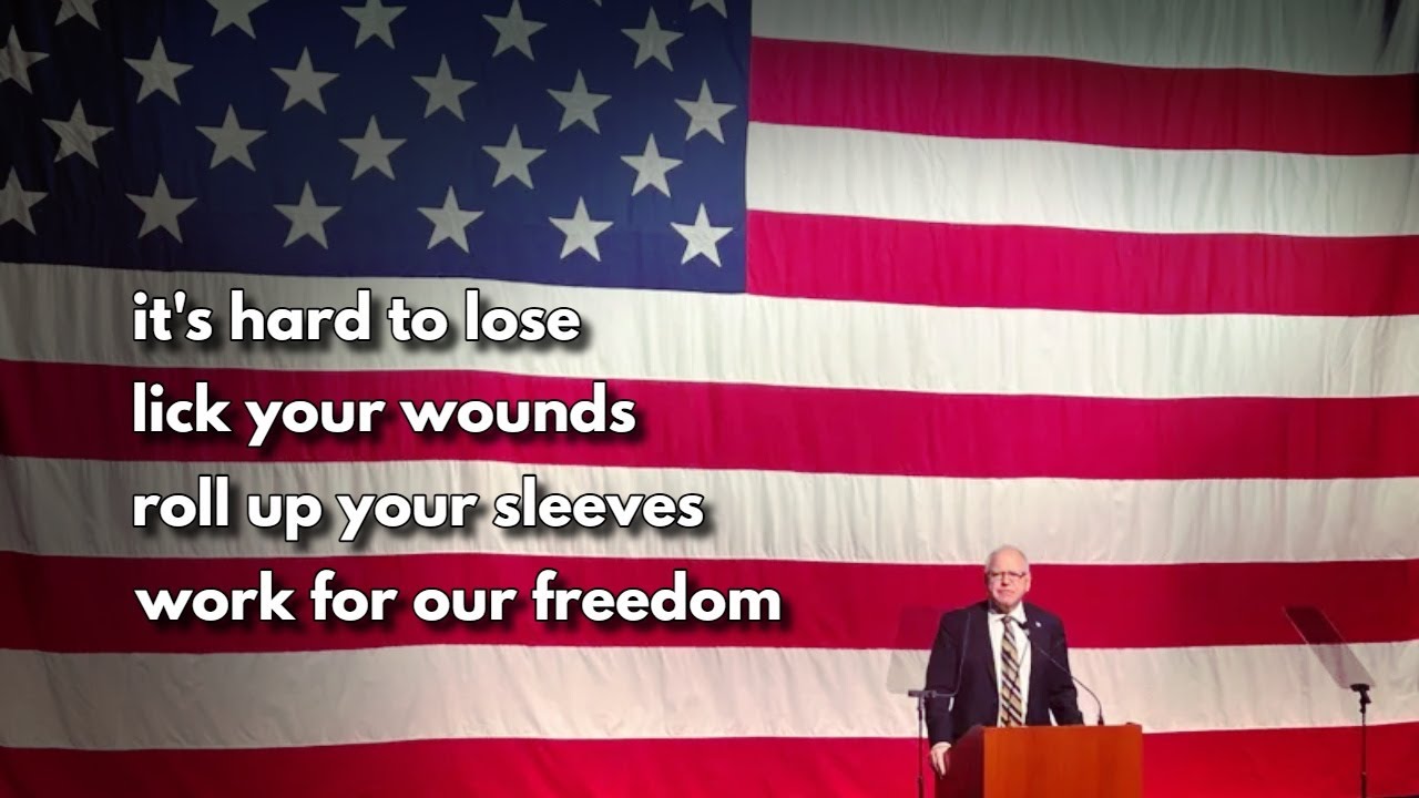 Tim Walz First Speech Since The Loss Provides A Path Forward - YouTube