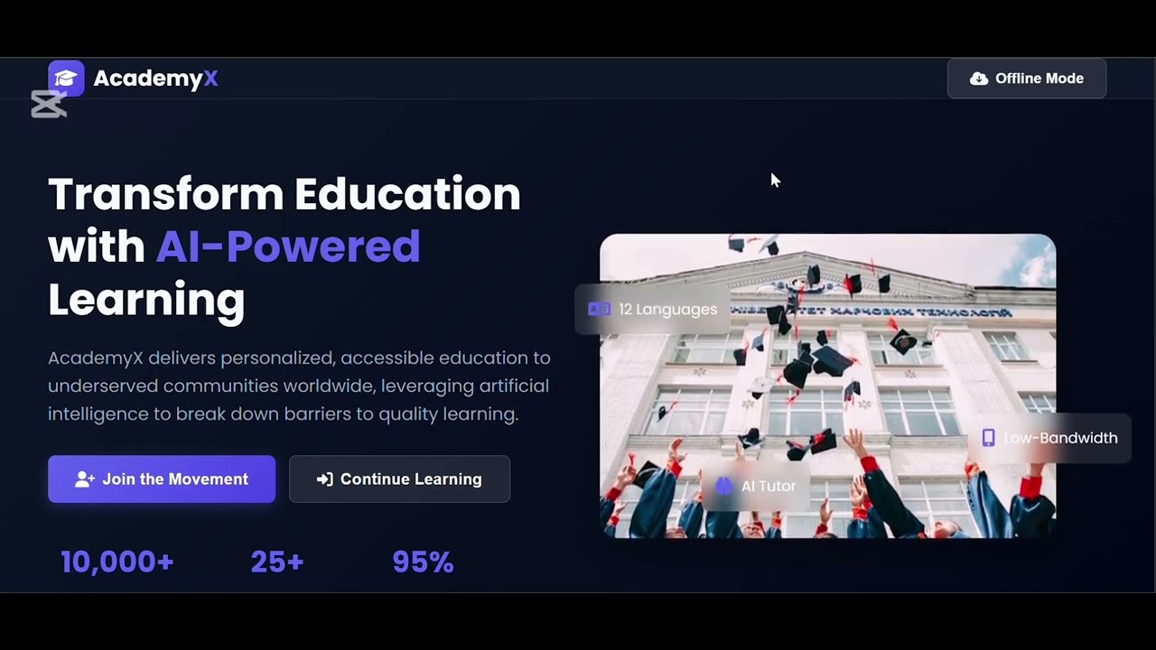 A Demo Video for AcademyX AI-POWERED EDUCATIONAL PLATFORM. - YouTube