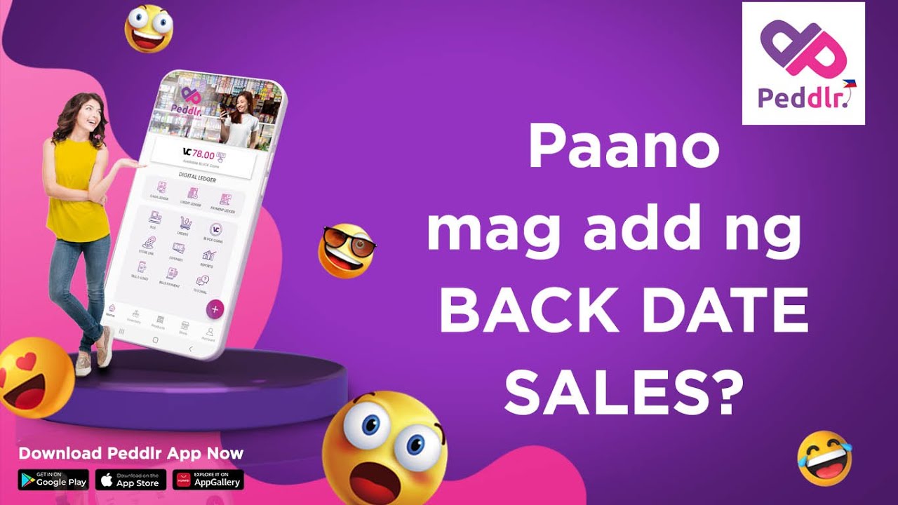 Peddlr | : Paano mag add ng BACK DATE SALES? - YouTube