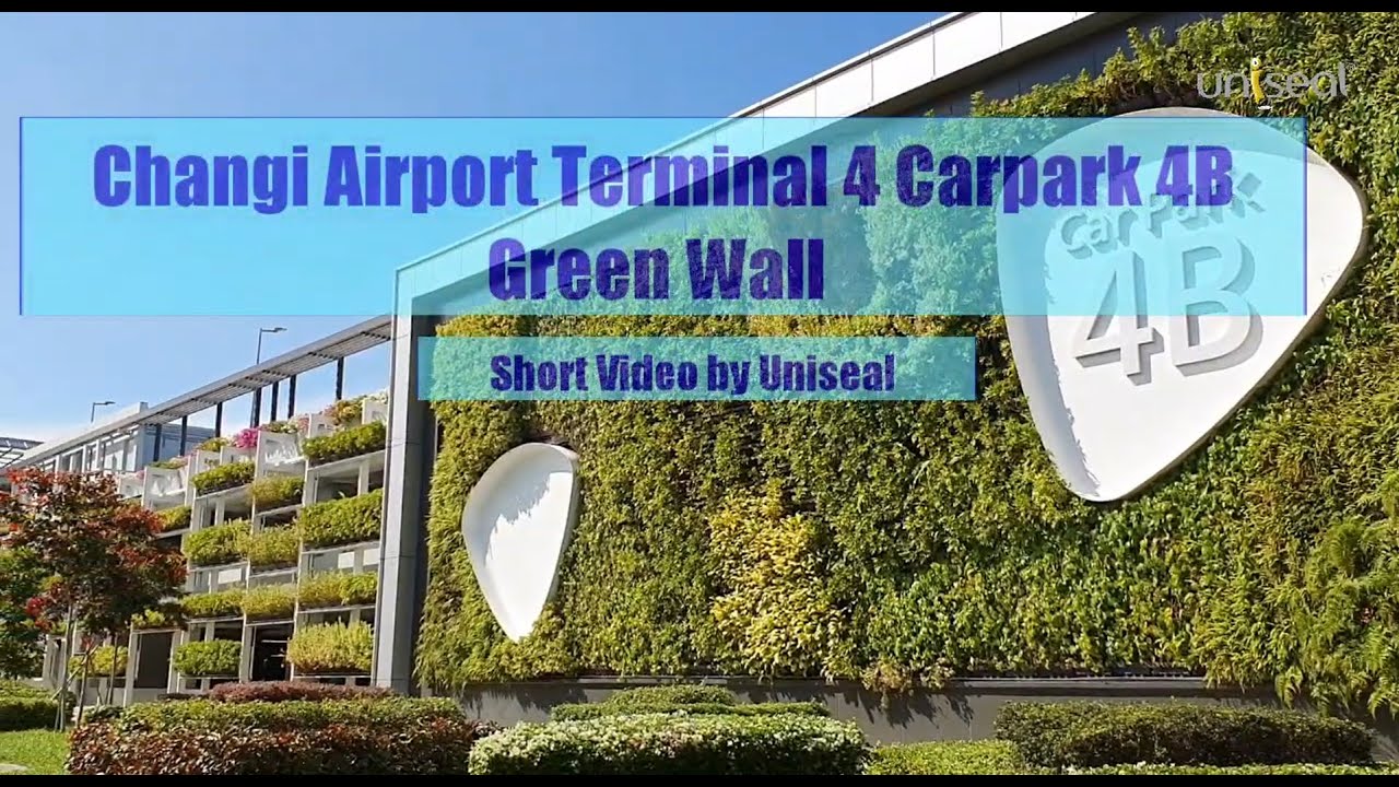 Changi Airport T4 MSCP 4B Green Wall - Uniseal Green Wall Planter Box ...