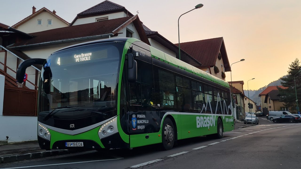 Noiembrie 2022 | Călătorie cu SOR NS 12 #2107 pe linia 4 - YouTube