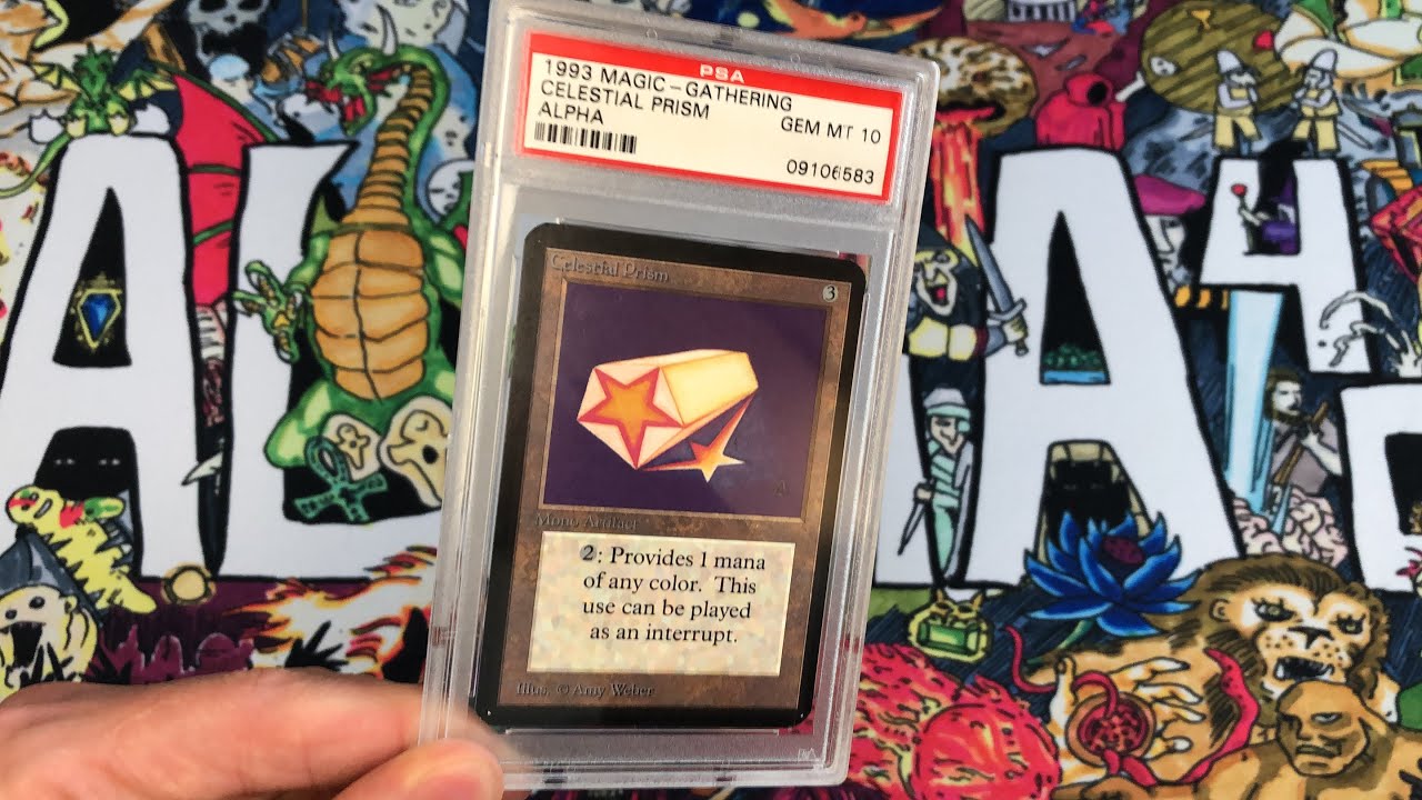 PSA 10 Graded Alpha Celestial Prism - YouTube
