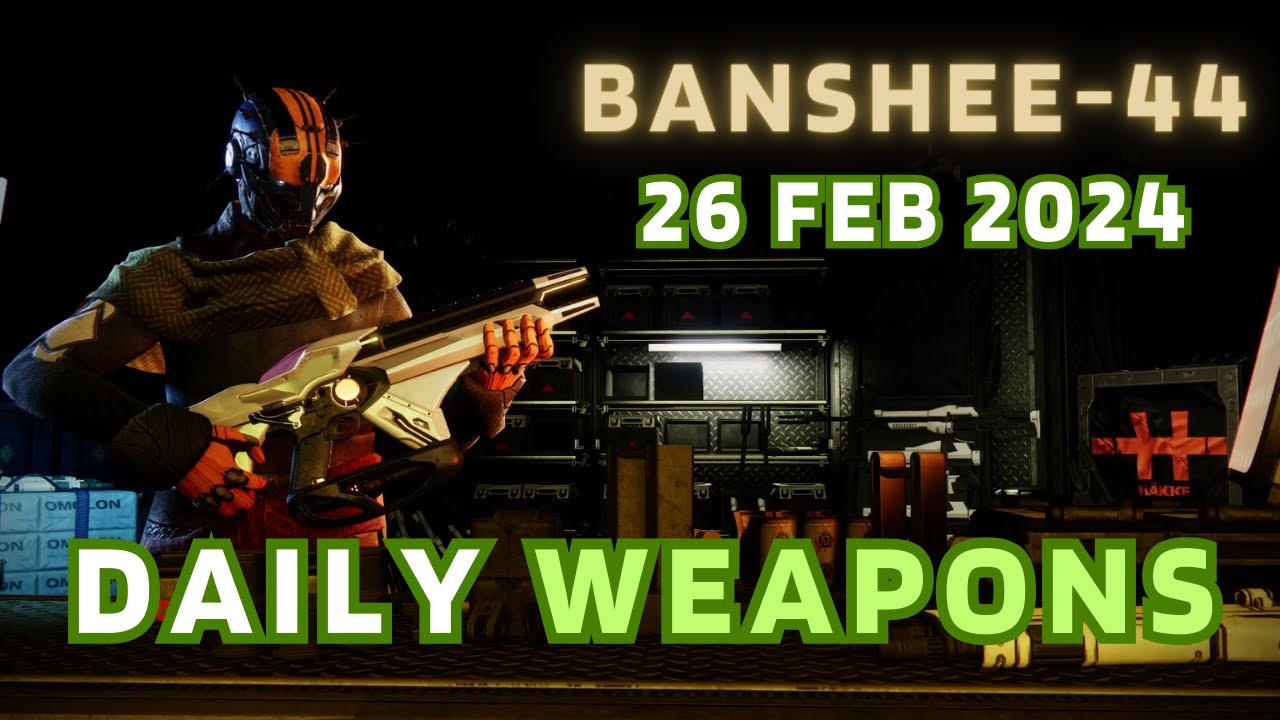 3 mediocre weapons today - Banshee-44 Destiny 2 Gunsmith Official ...
