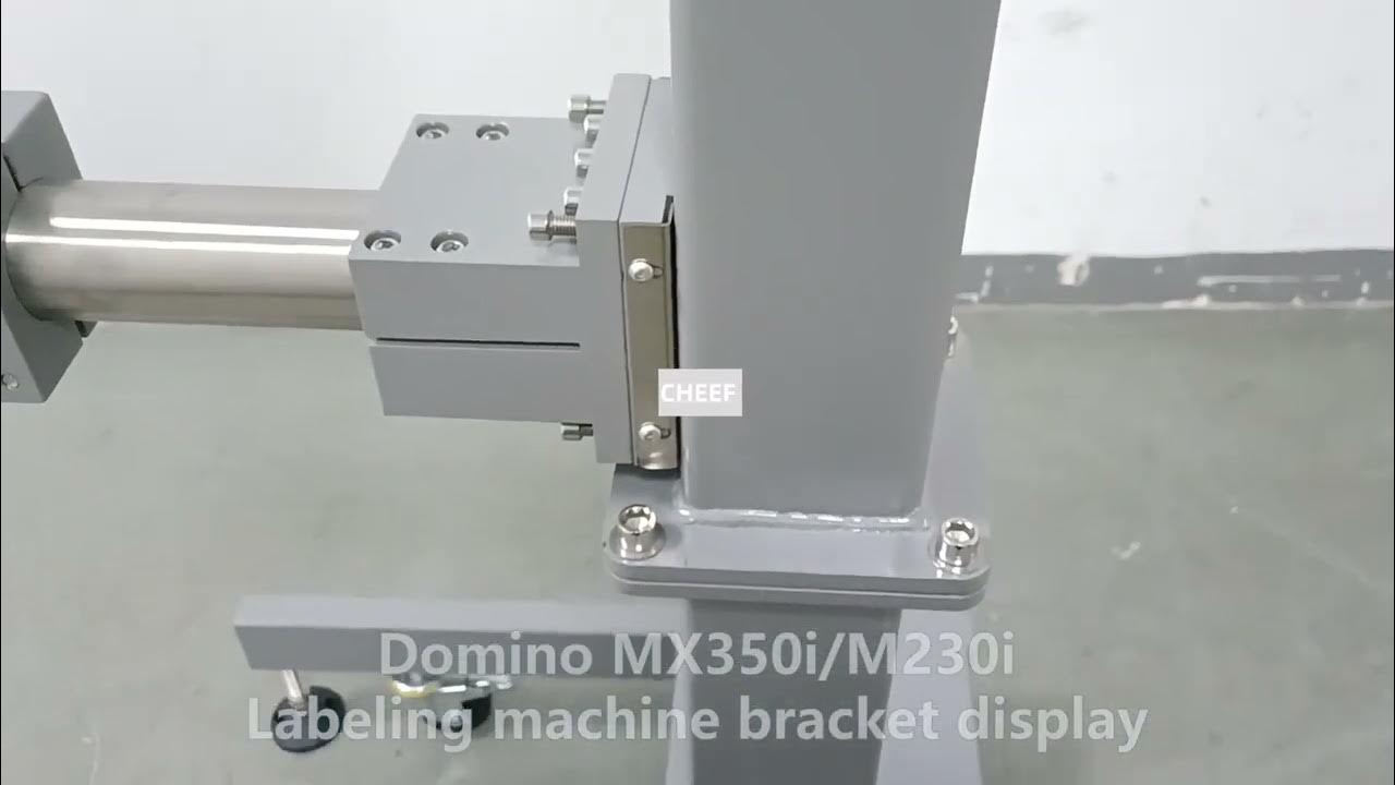Please see clearly, the Domino MX350i/M230i labeling machine bracket display is here. - YouTube
