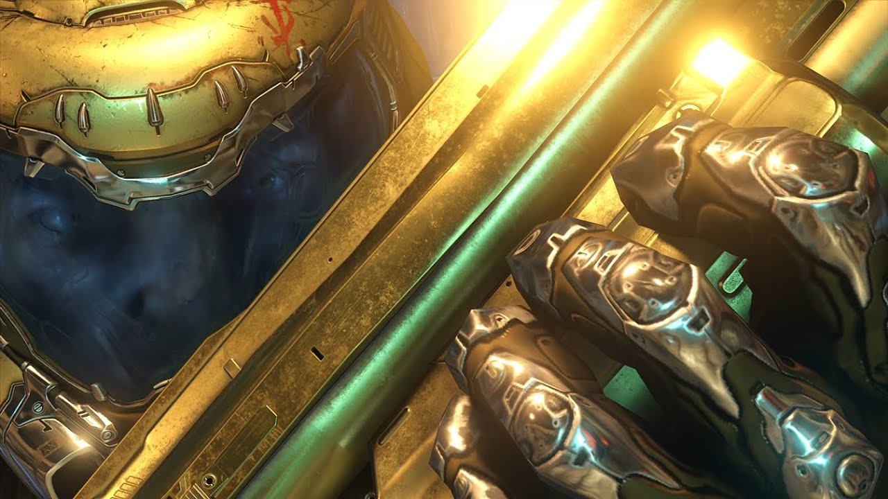 Gold Slayer + Gold Combat Shotgun - Intro Cutscene | DOOM Eternal - YouTube