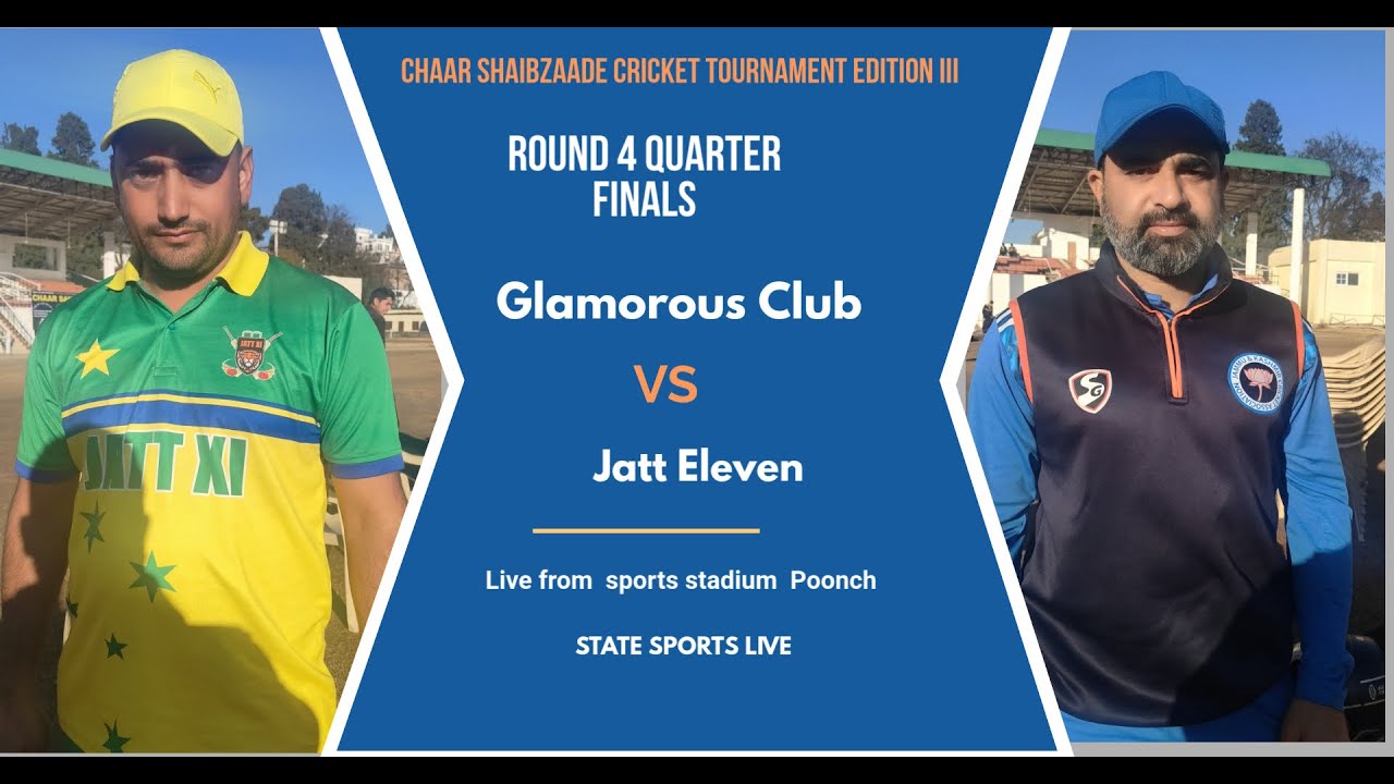 #Live Round 4 Quarter FinalsGlamorous Club Vs Jatt Eleven - YouTube