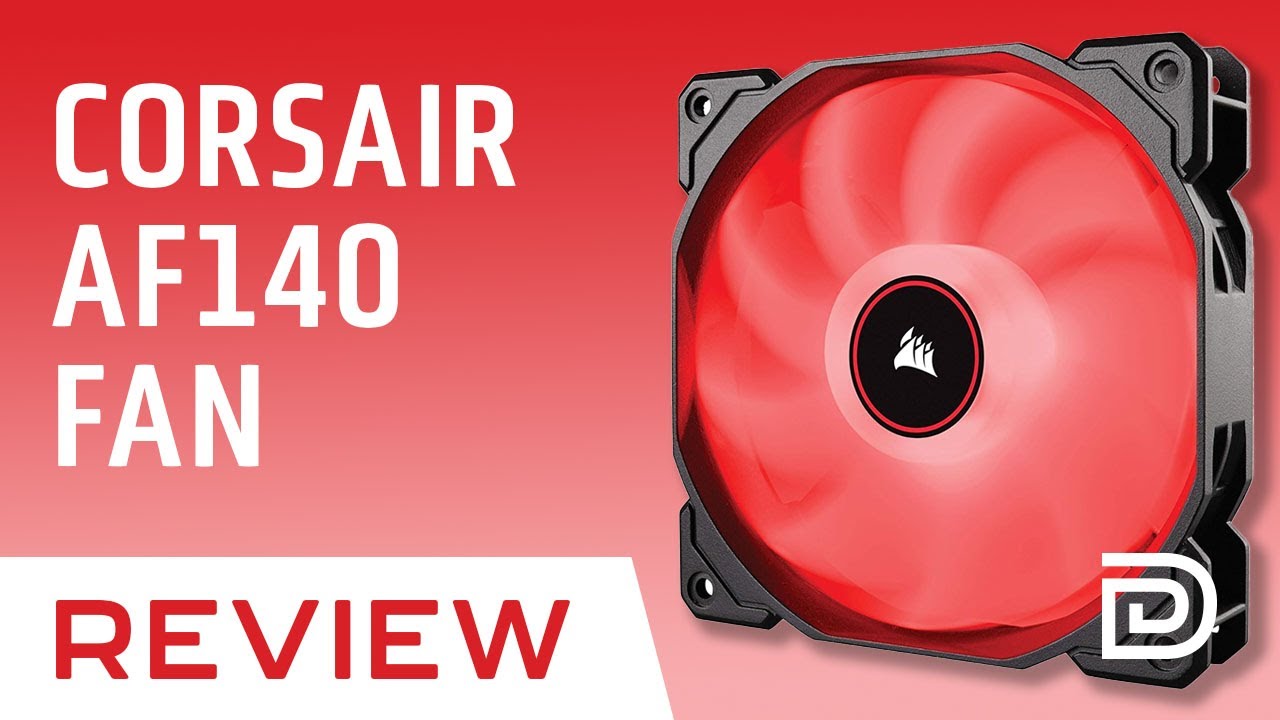 CORSAIR AF140 LED Low Noise Cooling Fan Review - YouTube