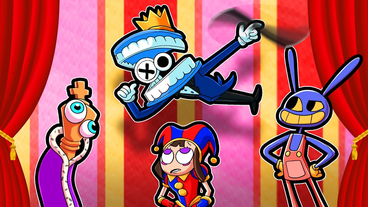 Blue Transforms into RAINBOW CAINE! (Amazing Digital Circus) - YouTube