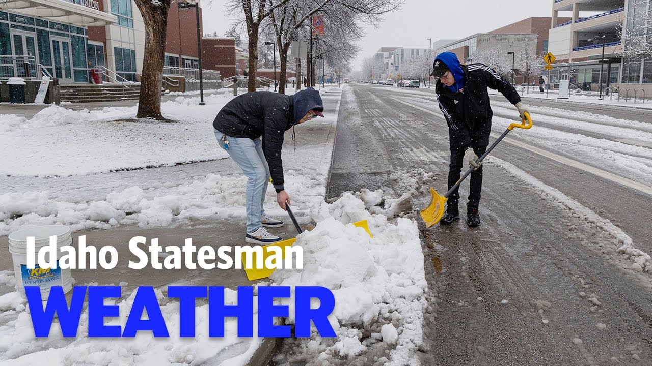 Boise Sees Late Winter Storm Bring Several Inches Of Snow - YouTube
