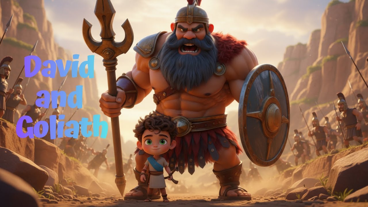 David and Goliath | Kids Bible Story about Faith and Courage! 🌟 - YouTube