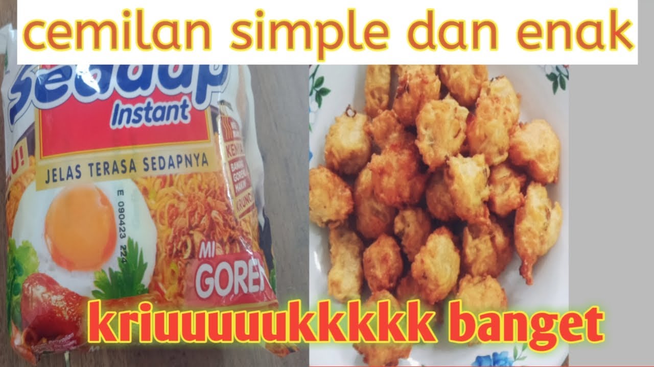 Super kilat bikin cemilan dari mie instan | enak dan simple # ...