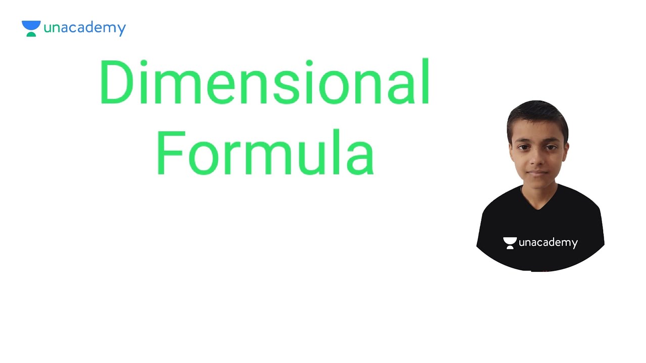 JEE Main question on Dimensional Formula - YouTube