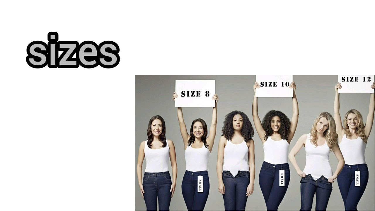 How to Pronounce Sizes in British English - YouTube