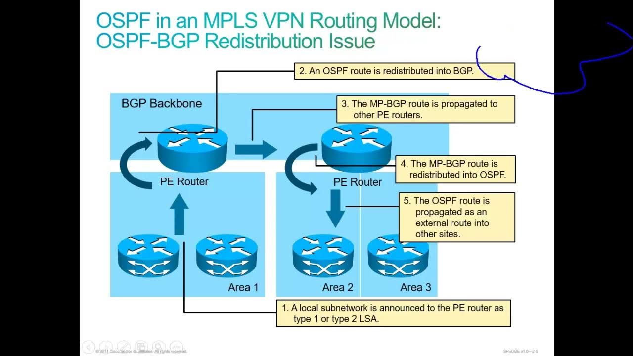 ccnp sp edge 07 PE CE OSPF routing - YouTube