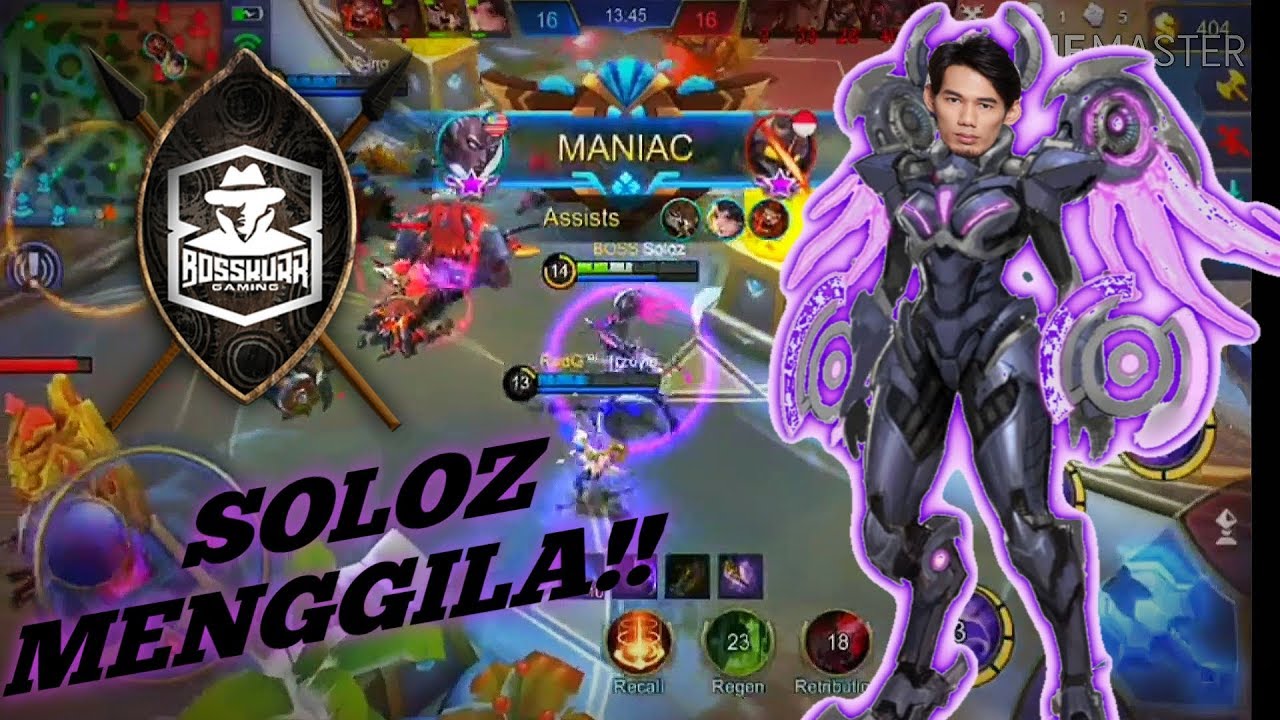 Soloz ft. Syno bantai top squad Indonesia!! Soloz Maniac. Mobile Legend ...