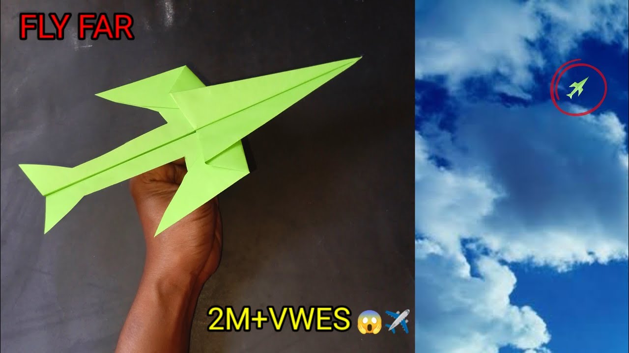how to make a paper airplane that flies far and fast ️ PAPER AEROPLANE ...