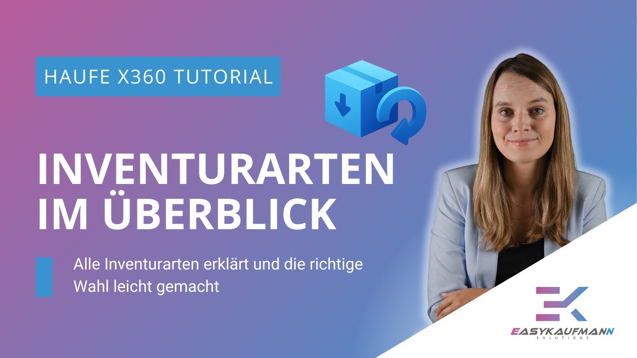 Inventurarten im Überblick | Haufe X360 Warenwirtschat Tutorials - YouTube