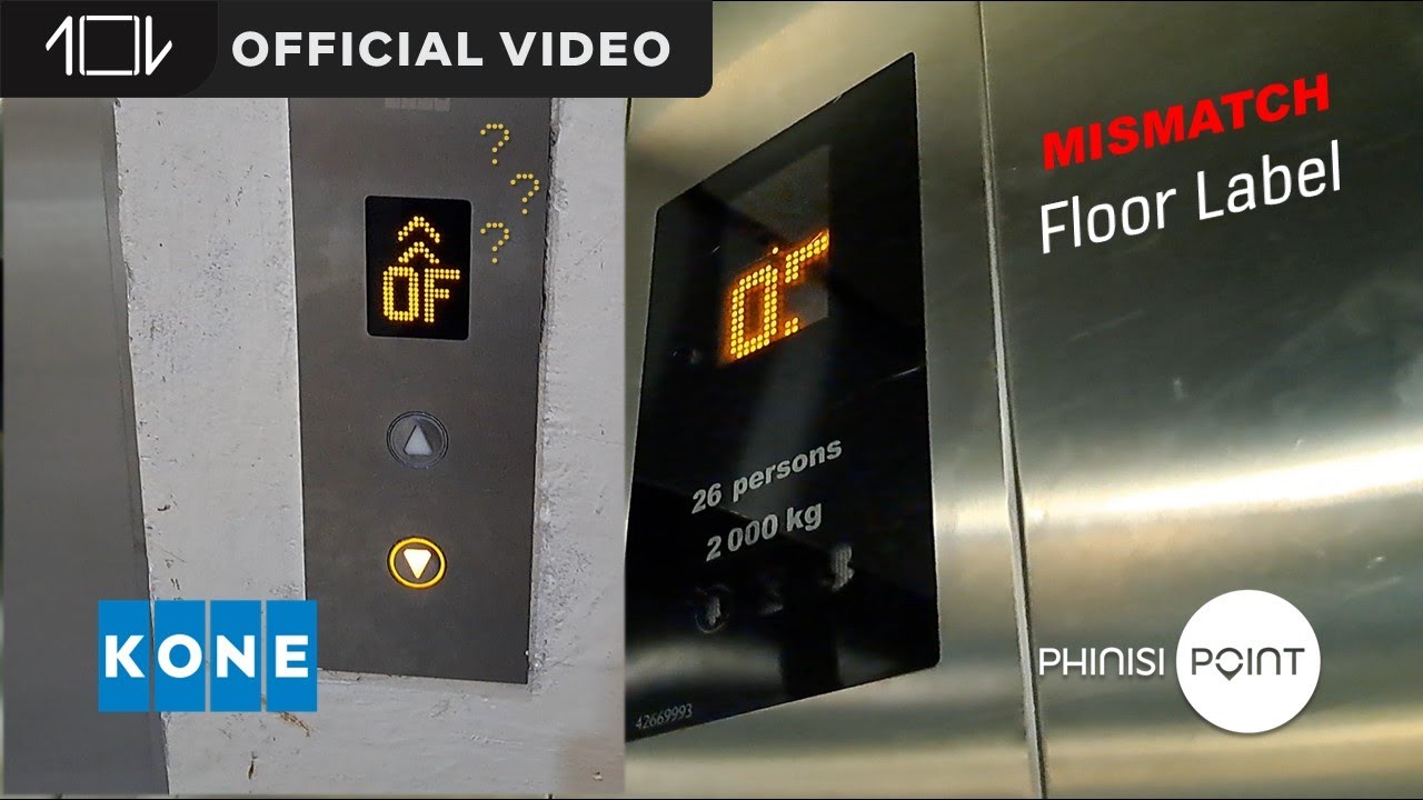 Kone Monospace Traction Service Elevator - Phinisi Point - YouTube