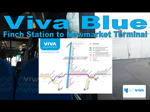 Viva Blue - Viva 2007 Van Hool AG300 7201 (Finch Station to Newmarket ...