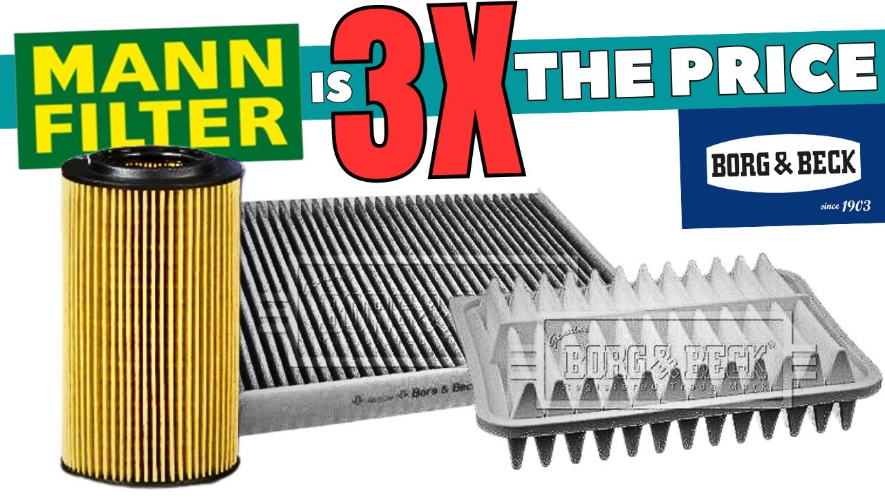 MANN vs Borg & Beck Car Filters Prices (Cabin filter, Oil filter and ...