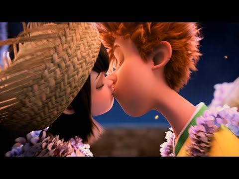 Mavis and Johnny kiss - Hotel Transylvania 4k