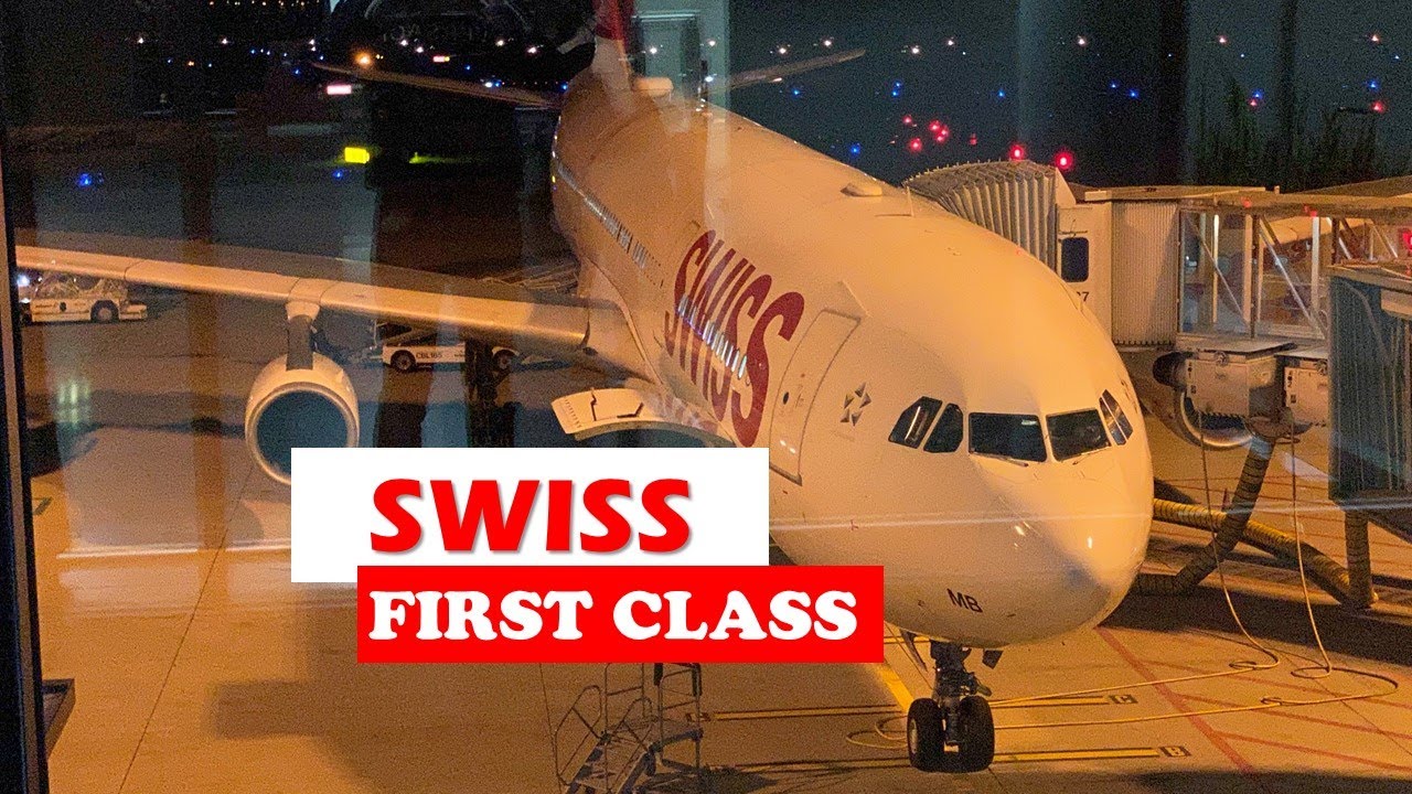 SWISS FIRST CLASS Zurich to Johannessburg LX288 Airbus A340 - YouTube