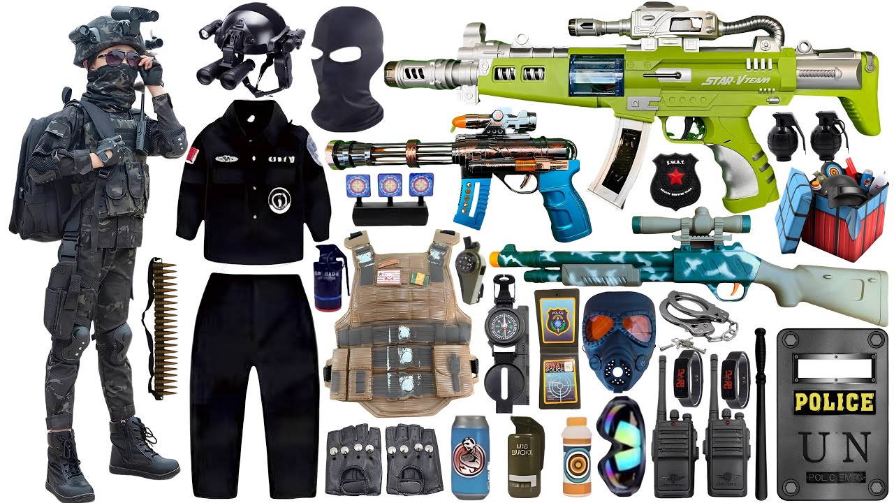 Special Forces Military Toy Set Open Box, 98K Sniper Rifle, M416 Rifle ...
