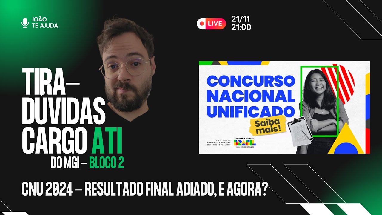 Live tira-dúvidas #2 | FAQ dos ATIs (CNU - Bloco 2) - YouTube