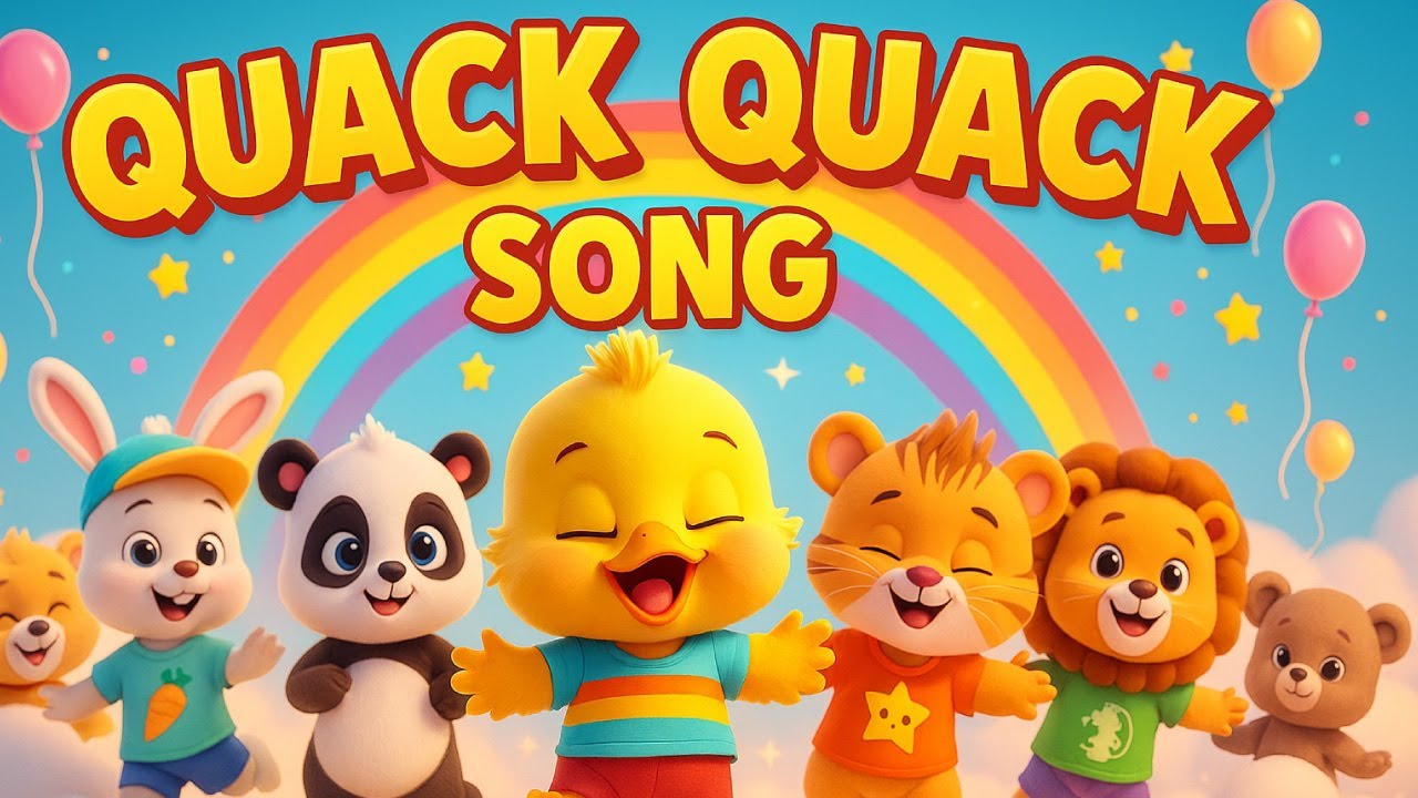 Quack Quack Song for Kids 🐥| Baby Animals Dance & Sing Together 🎵 ...