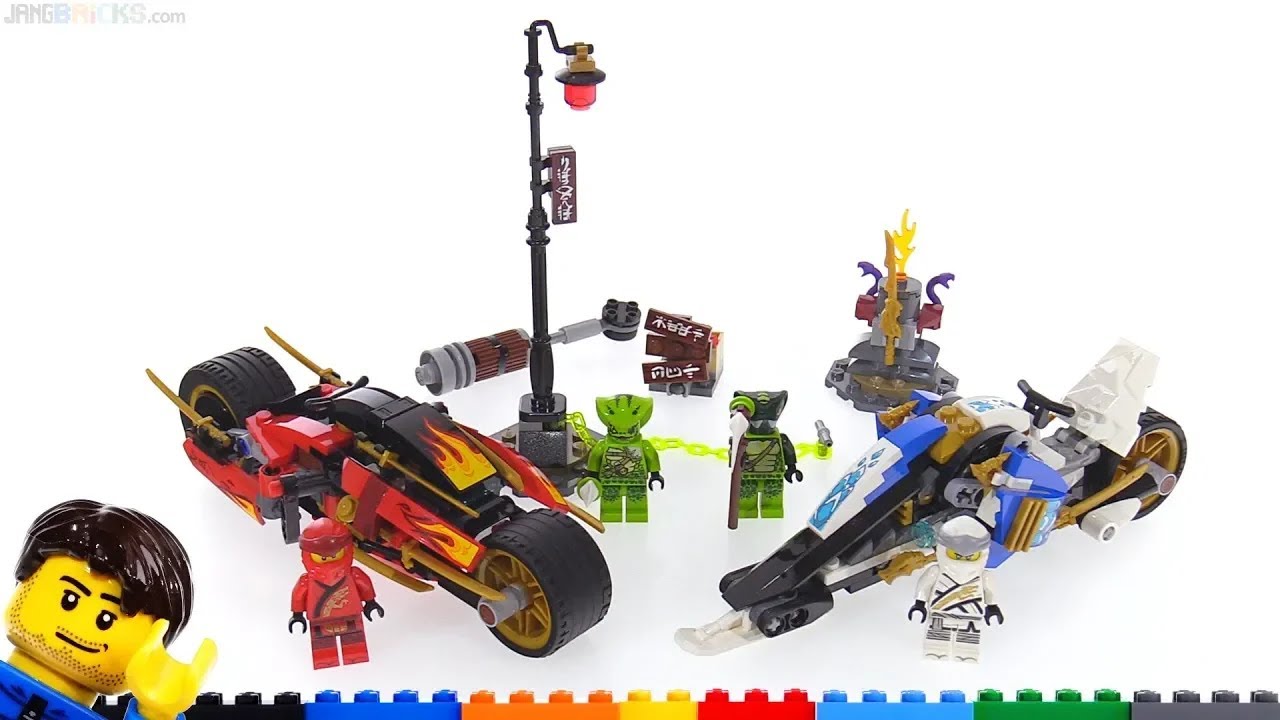 🔄 LEGO Ninjago Legacy Kai's Blade Cycle & Zane's Snowmobile review ...