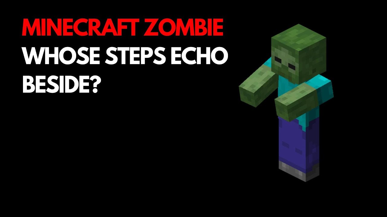 Minecraft Zombie walking and running on the grass - YouTube