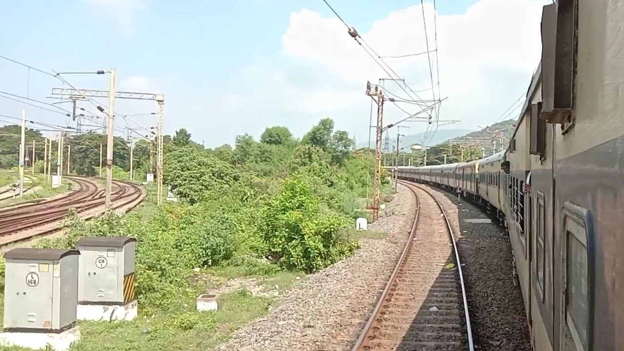 DUVVADA TO VISAKHAPATNAM FULL TRAIN JOURNEY - YouTube