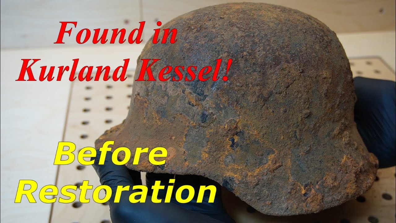 Restoring a WW2 German Helmet Found in the Courland Pocket (Kurland ...
