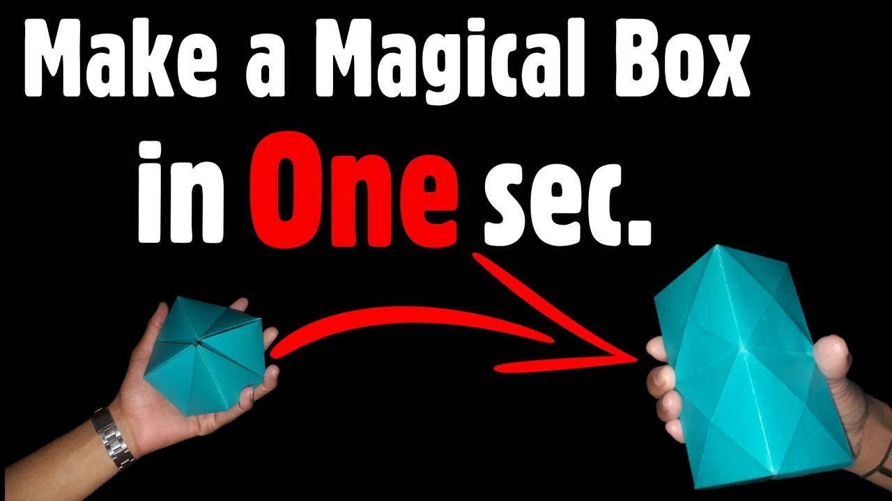 #papercraft Make magical Box in 1 second only. - YouTube